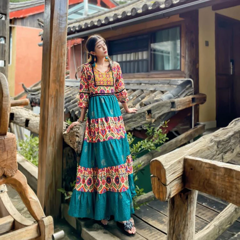 Longo-Robe-of-Longue-Brodage-Estilo-tnico-Asie-Bu-Reset-Pour-le-le-Novo ...