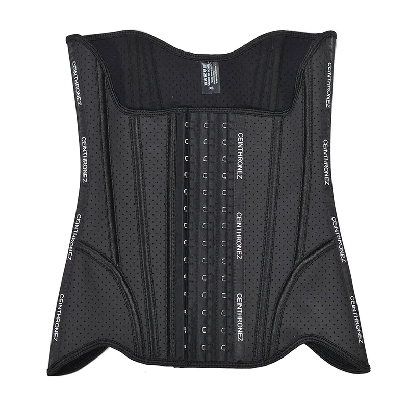 CEINTHRONEZ Shapewear Extra Strong Latex Waist Trainer Workout ...