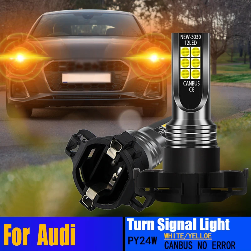 2PCS-PY24W-Car-LED-Canbus-No-Error-Front-Indicator-Amber-Turn-Signal ...