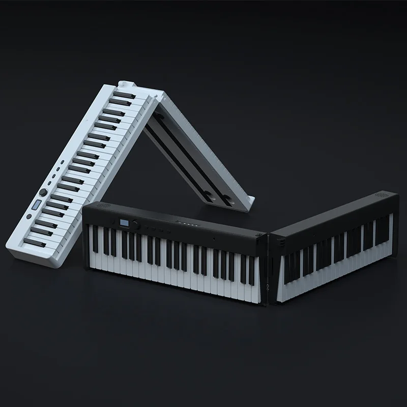 Portátil 88 teclas dobrável piano digital teclado eletrônico ...