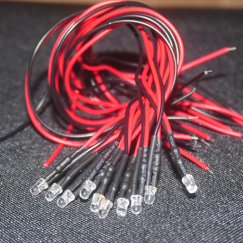 LED Con Cavi Già Saldati Diodi Led 3MM 5MM Rosso Verde Giallo Blu ...