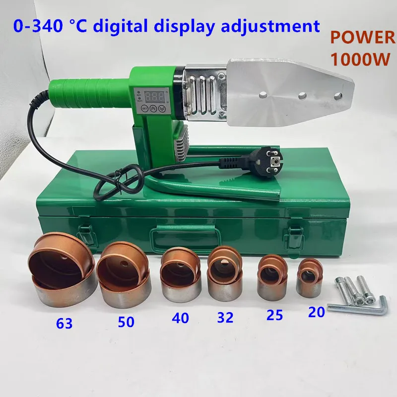 free shipping digital temperature display controled PPR welding machine, plastic welder 20-63mm ...