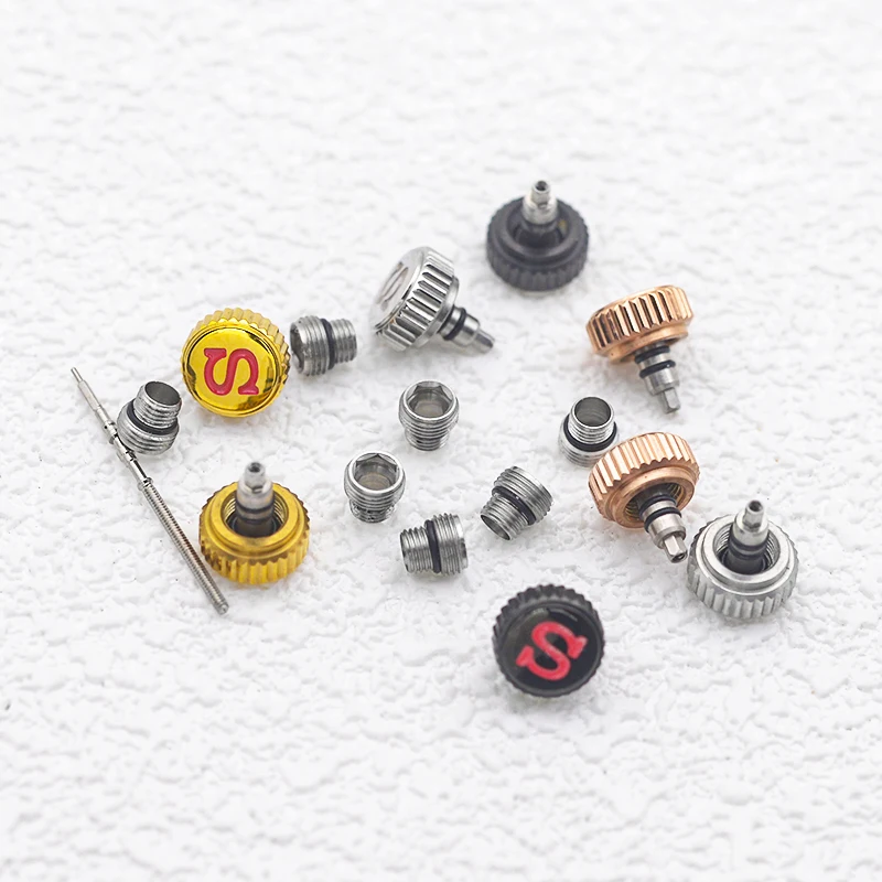 NH35-Case-SKX007-Crown-Screw-in-Watch-Crown-Replace-Crown-Engraved ...