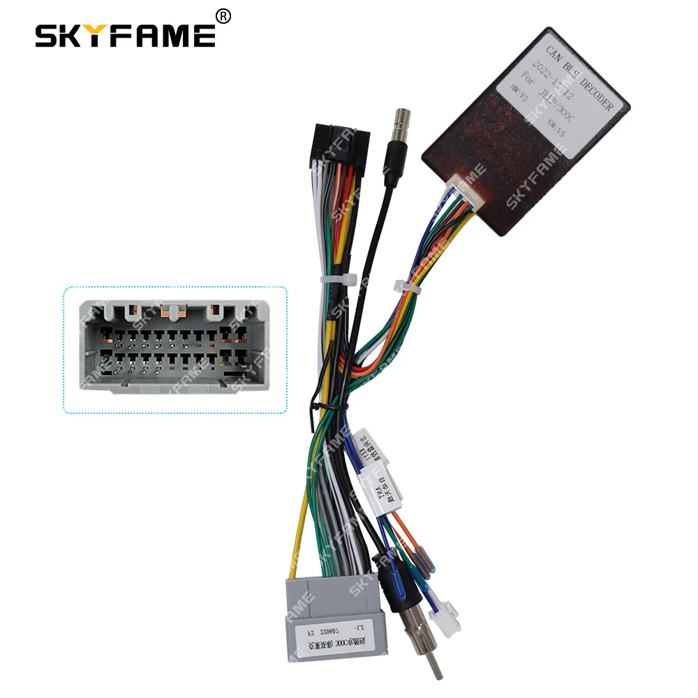 Skyfame Car 16pin Wiring Harness Adapter Canbus Box Decoder For Jeep ...