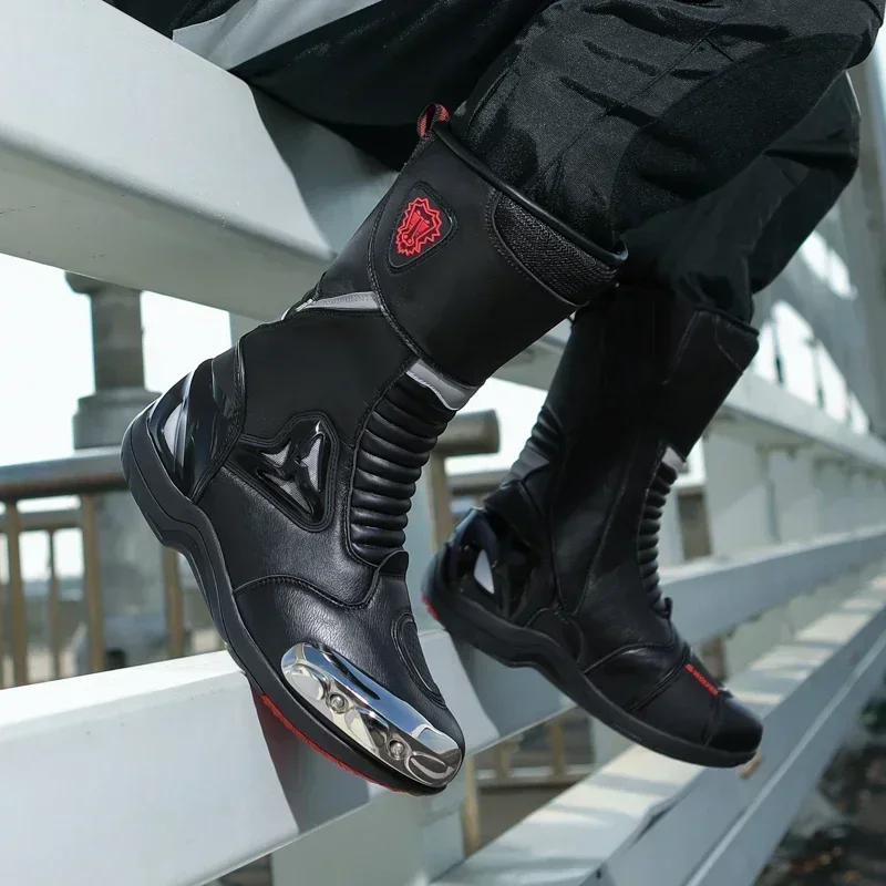 Botas-de-motociclista-para-hombre-y-mujer-zapatos-de-motocicleta-de ...
