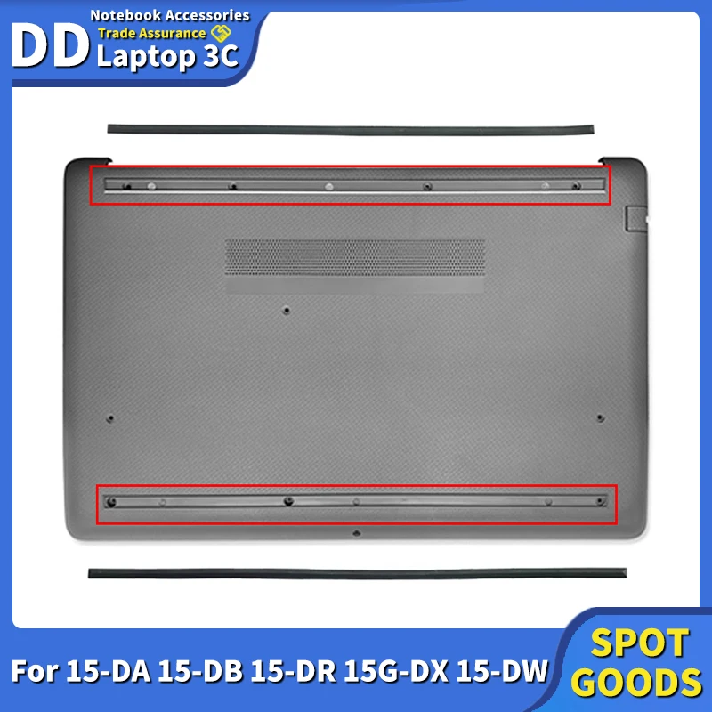 Cubierta inferior de goma para ordenador portátil, almohadillas de goma para HP 15-DA, 15-DB ...