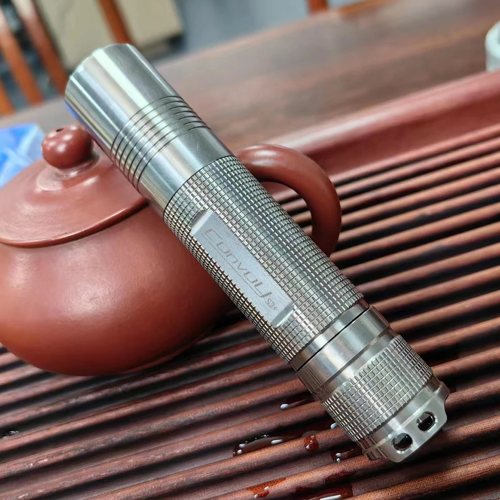 Titanium alloy Convoy S2+ 18650 flashlight 519A SST40 SFT40| | - AliExpress