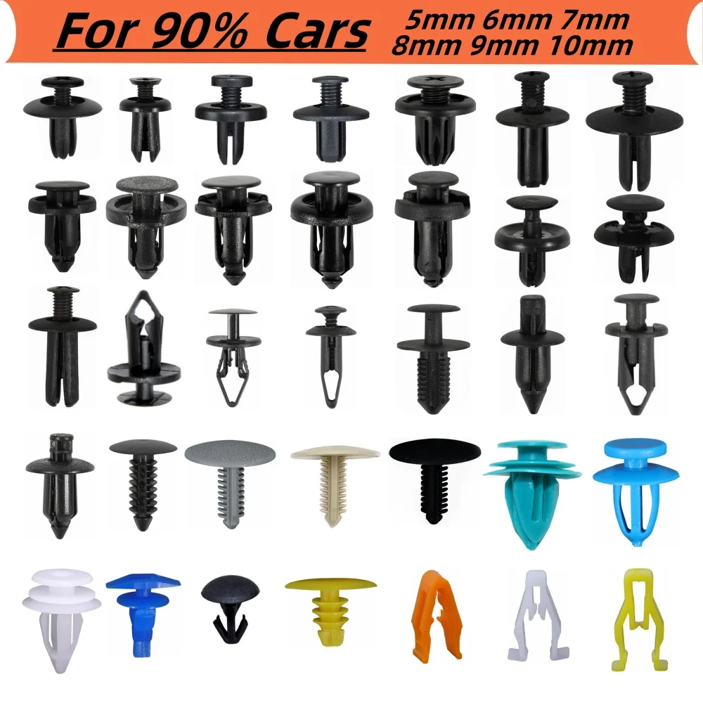 Car-Plastic-Snap-Fastener-Clip-Screw-Rivet-Clamp-Holder-Button-Buckle ...