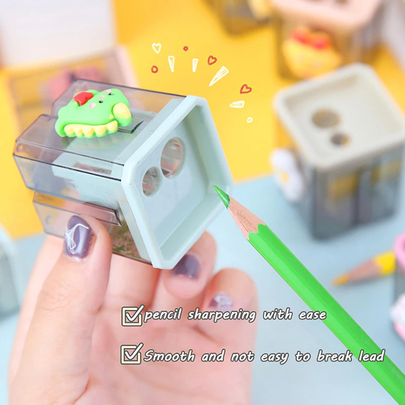 Kawaii-Pencil-Sharpener-Small-Cute-Cartoon-Two-Hole-Sharpener-Pencil ...