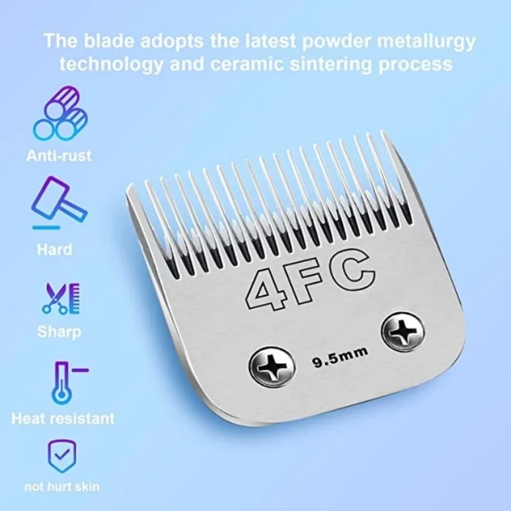 Cuchillas de repuesto desmontables para cortadora de mascotas, cuchilla 4FC, Compatible con ...