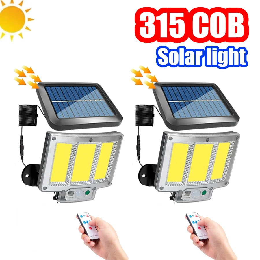 Split-Solar-Lights-Powerful-Solar-lamp-Waterproof-3-Modes-Motion-Sensor ...