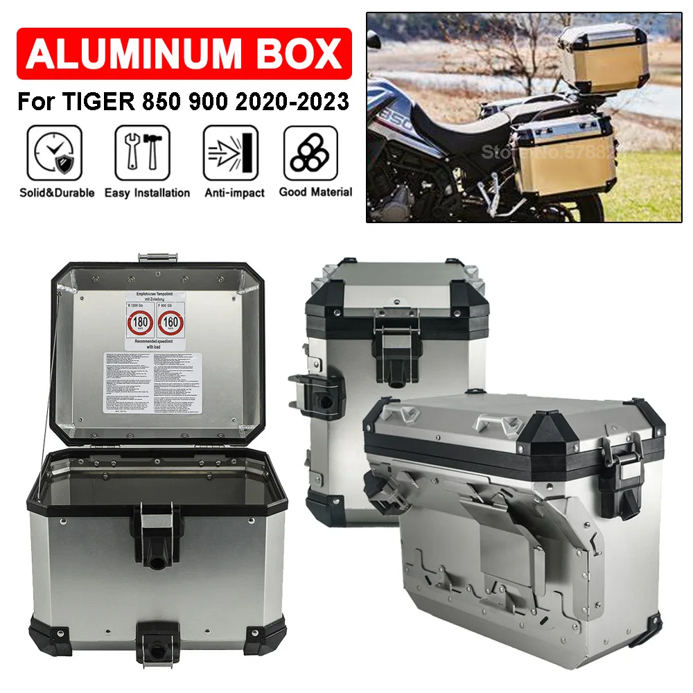 Aluminum-Box-Stainless-Steel-Luggage-Rack-For-TIGER-850-900-2020-2023 ...