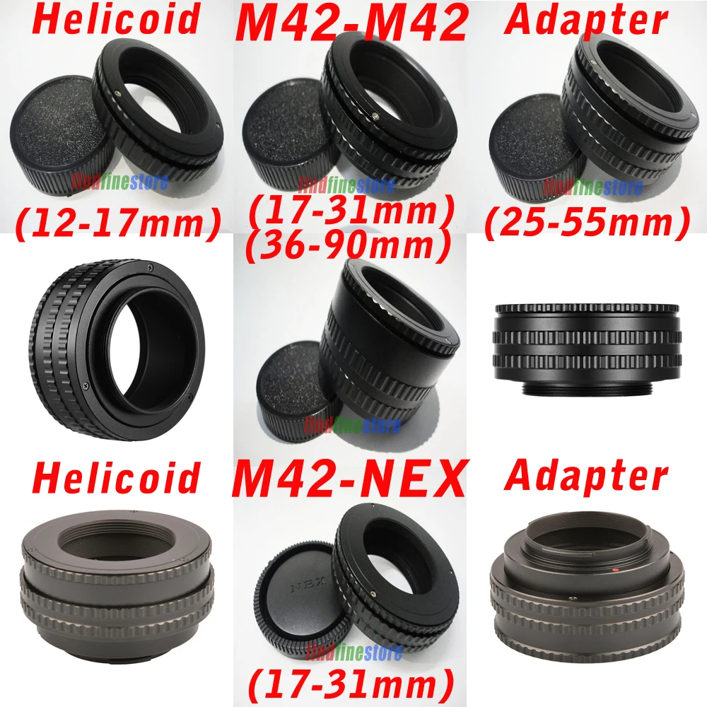 매크로 헬리코이드 어댑터, 소니 E NEX 마운트 카메라 포커싱 익스텐션 + CAP, M42 렌즈 M42 (12 17) (17 31) (25 55) (36 90) mm ...