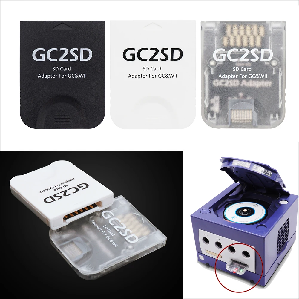 Adaptador-de-tarjeta-de-memoria-GC2SD-para-Nintendo-Gamecube-Micro-Plug ...