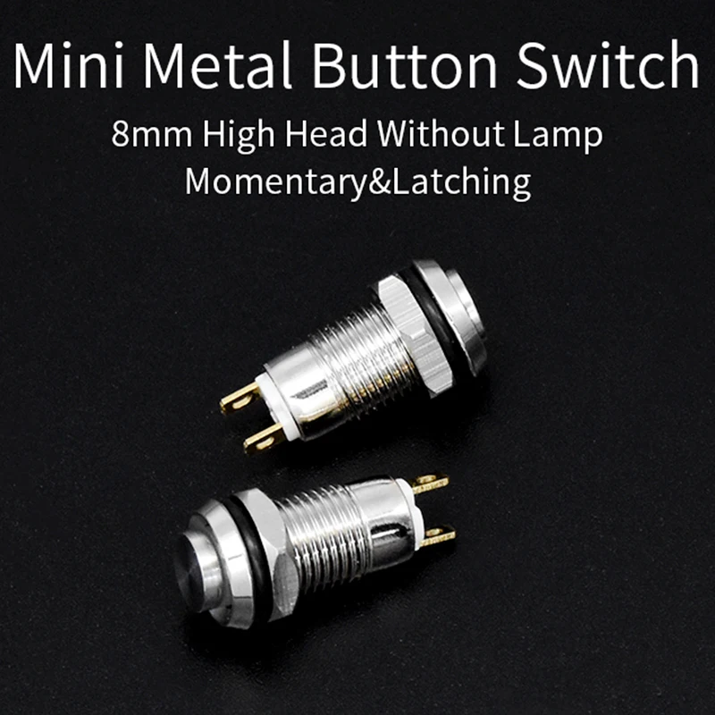 MINI-8mm-Metal-Push-Button-Switch-Self-reset-Momentary-Self-locking ...
