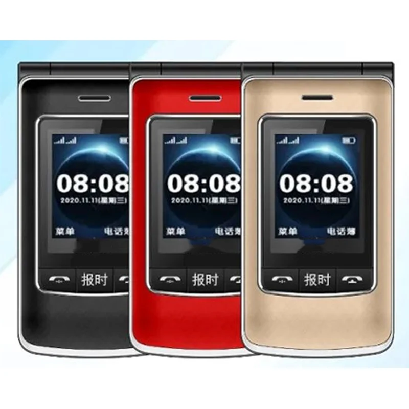 Big-Push-Button-Flip-Mobile-Phone-2-4-1-8-Dual-Display-Dual-Sim-Card ...