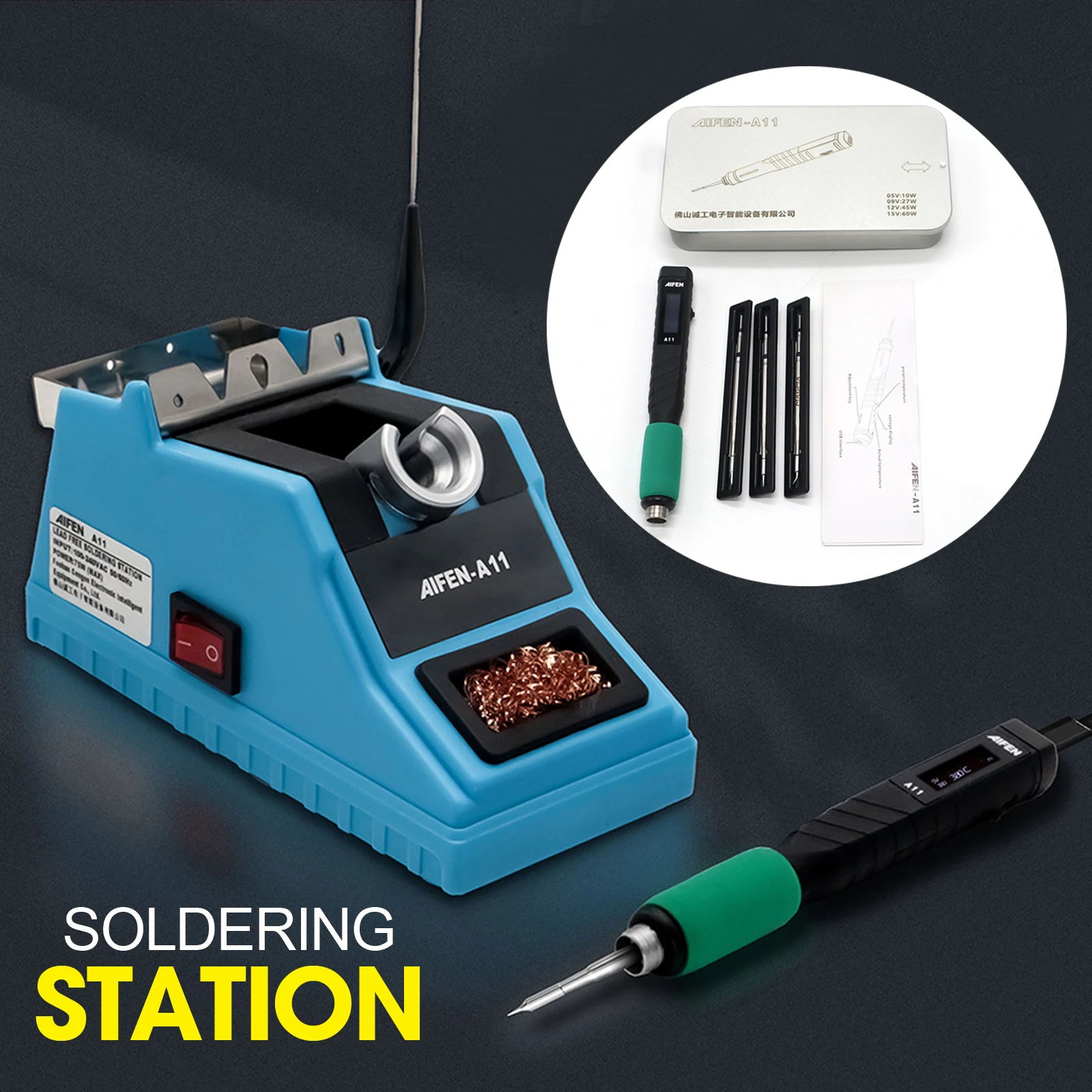 A11-USB-Soldering-Station-Compatible-Original-Soldering-Iron-Tip-210 ...