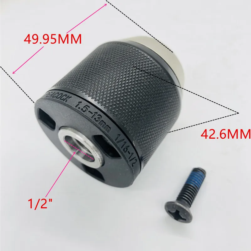 Chuck-Keyless-2-13mm-1-2-20UNF-Replacement-for-DeWALT-N242399-DCD985 ...