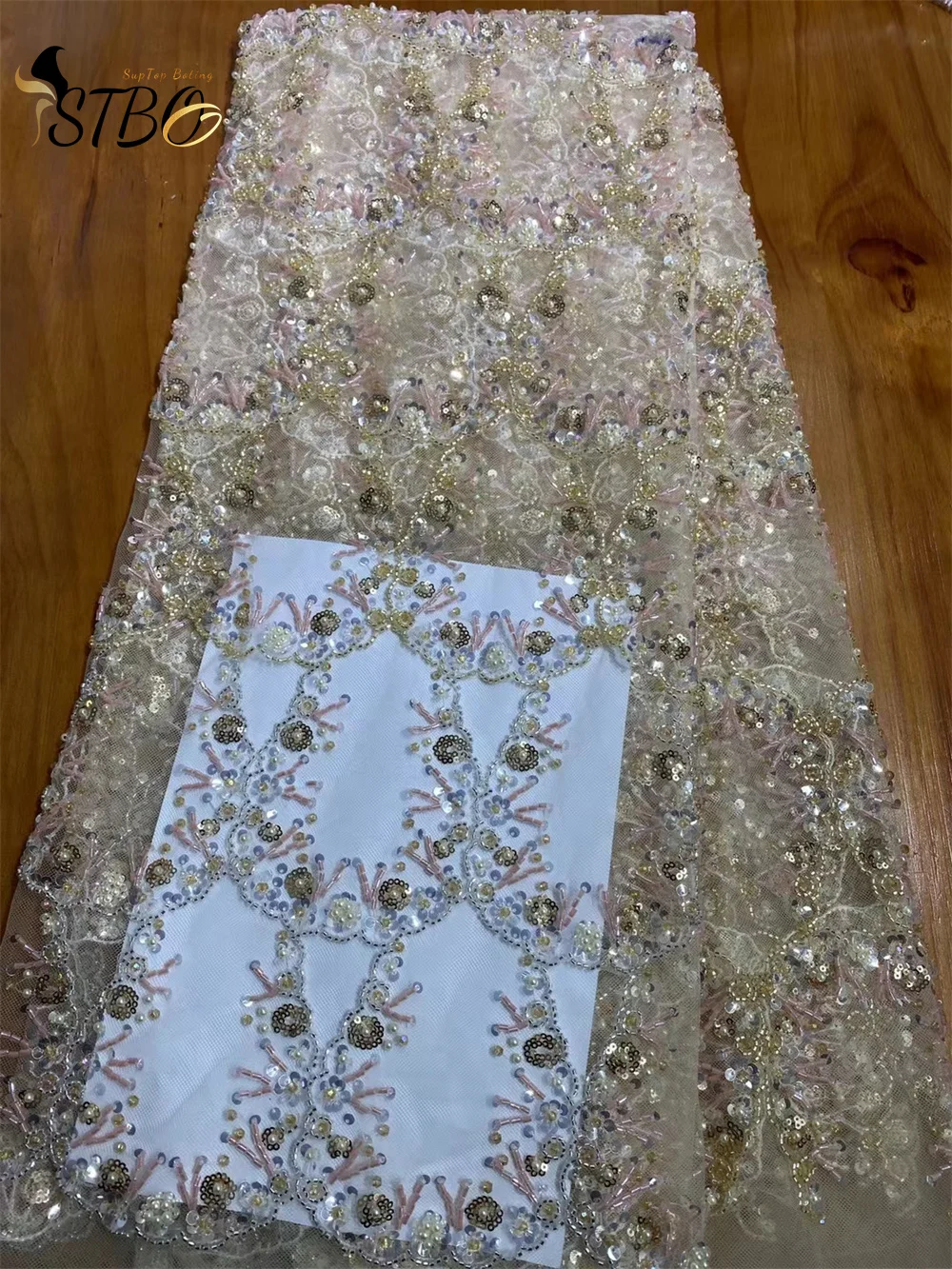 Pretty-Fashion-Design-Africa-High-Quality-Handmade-Embroidery-Net-Lace ...