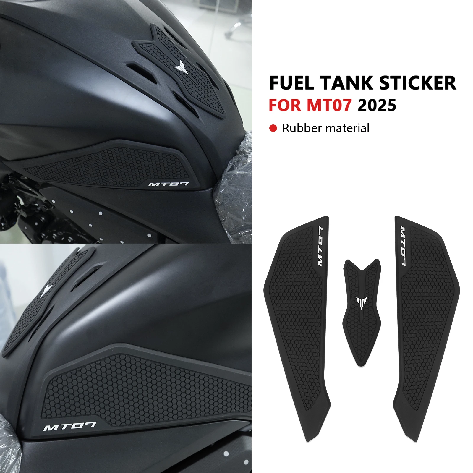For MT-07 2025 MT 07 mt07 2025 Motorcycle Rubber protector sticker ...