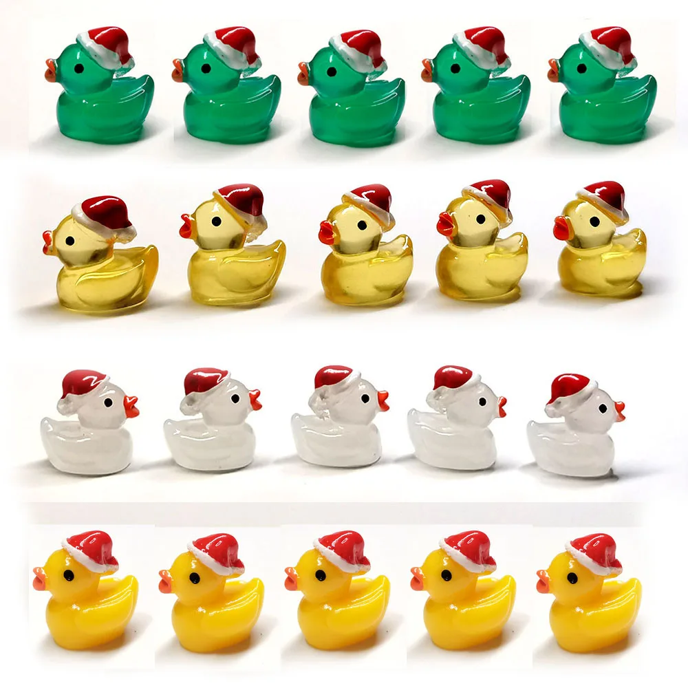 Miniature-Cute-Ducks-Figurine-5-10-20-Christmas-Popular-Party-Toy-Decor ...