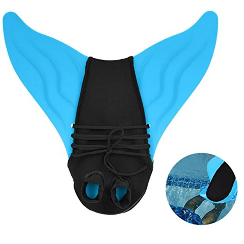 Fins Of Feet For Adults And Children Swimmable Mermaid Tail Monofin ...