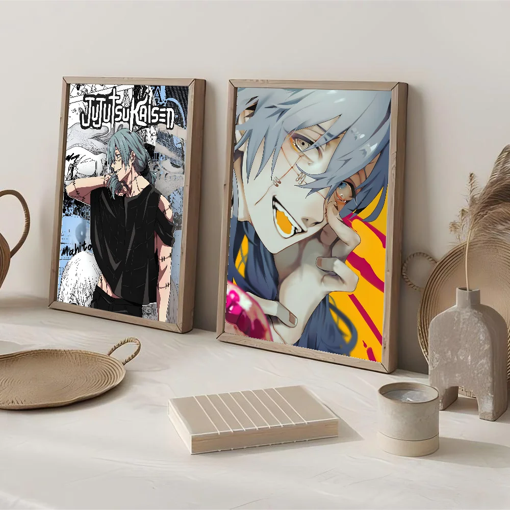 Anime J-Jujutsu Kaisen Mahito Poster Paper Print Home Living Room ...