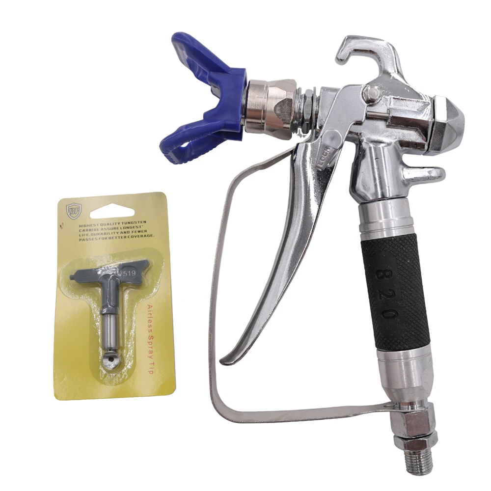 New High Quality 1/4“ Airless Spray Gun For GRO Electiric Piston Paint ...
