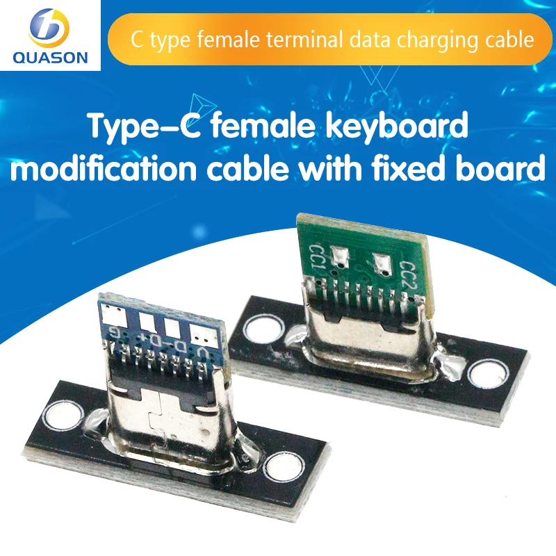 Type-C-female-keyboard-modification-cable-with-fixed-board-USB-key ...