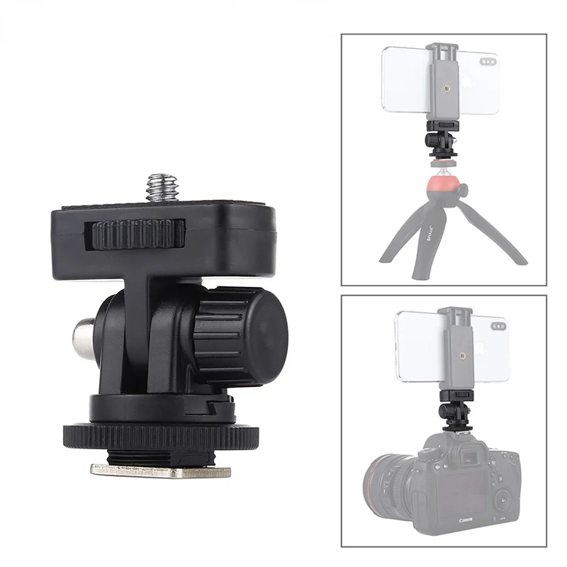 New-Profession-1-4-Screw-Hot-Shoe-Mount-Adapter-Adjustable-Angle-Pole ...