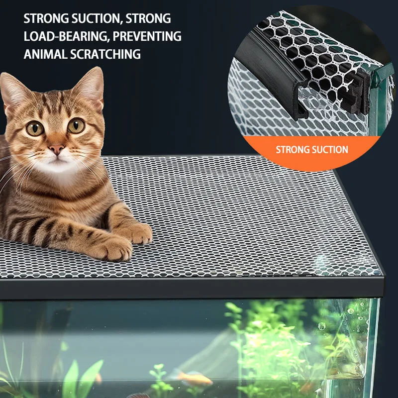 ZRDR-Fish-tank-anti-jump-net-invisible-anti-jump-net-magnetic-suction ...