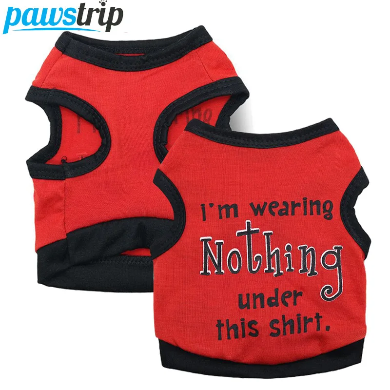 Cotton Pet Dog T Shirt Dog Clothes for Small Dog Soft Puppy Clothes ...