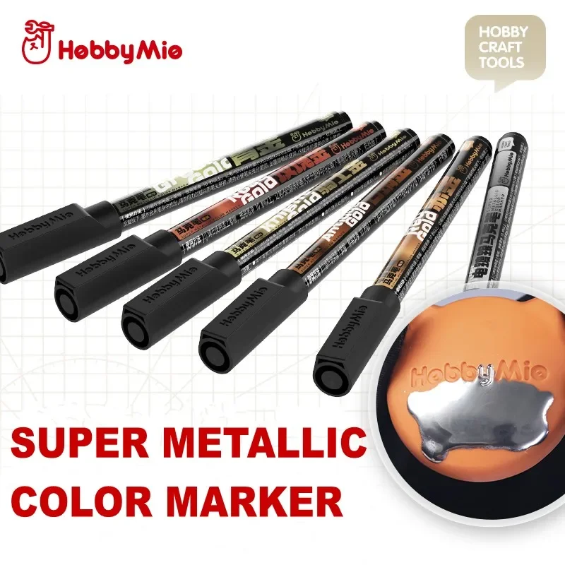 HOBBY-MIO-Super-Metallic-Color-Marker-Pen-Model-Painting-Tools-Assembly ...