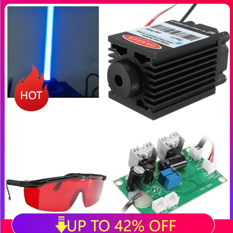 Focusable-High-Power-2-5W-450nm-Blue-Laser-Module-TTL-12V-Carving-free ...