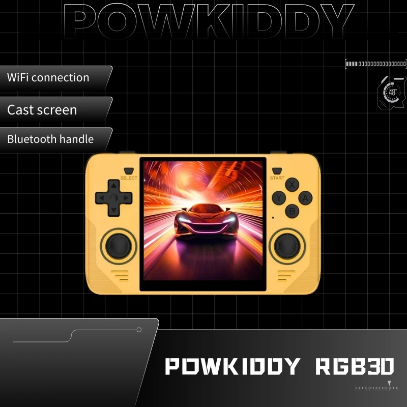 RGB30-Yellow-720-720-4-Inch-Ips-Screen-Built-in-WIFI-RK3566-Open-Source ...