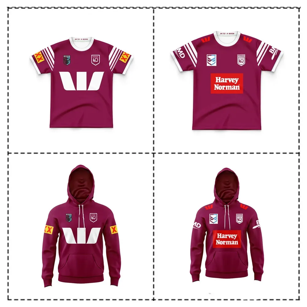 Customization-2024-Queensland-Maroons-State-Of-Origin-Kids-Kit-Hoodie ...