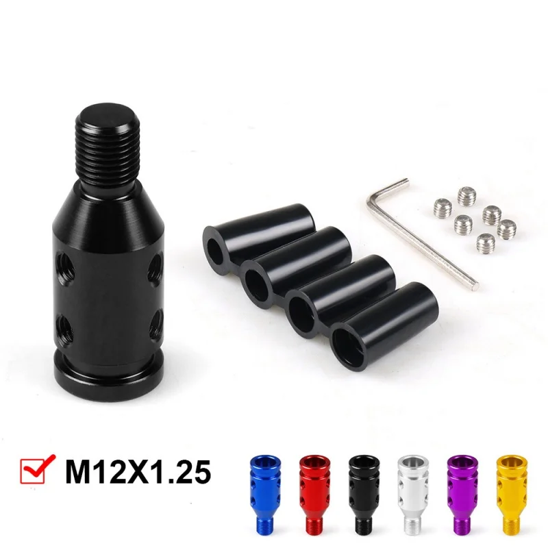 Shifter Knob Adapter Universal Car Shift Knob Adapter Aluminum Alloy Shifter Knob Adapter Universal Car Shift Knob Adapter Aluminum Alloy