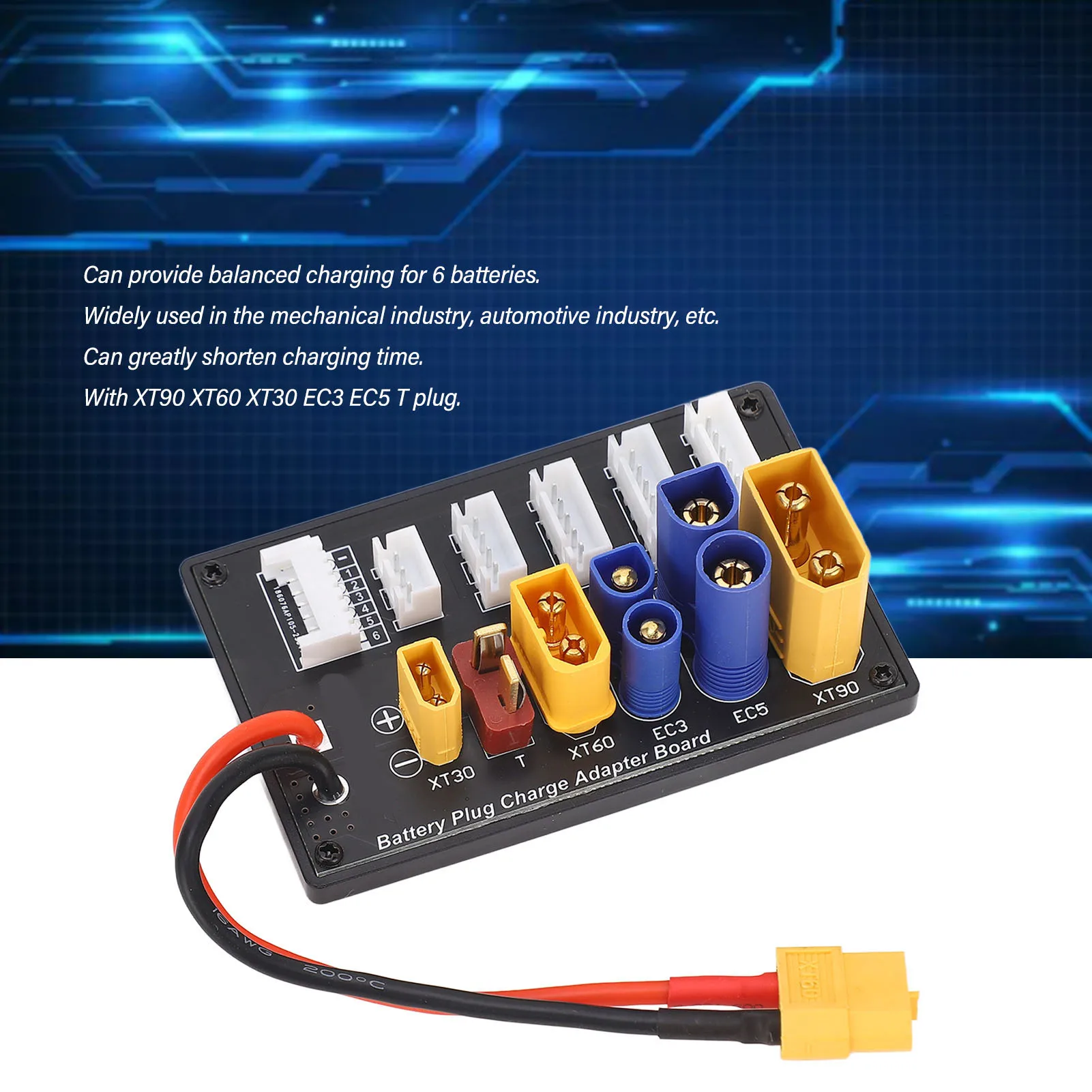 Battery-Balance-Charging-Board-Parallel-Charging-Board-XT90-XT30-EC3-EC5-T-XT60-6S-Battery ...