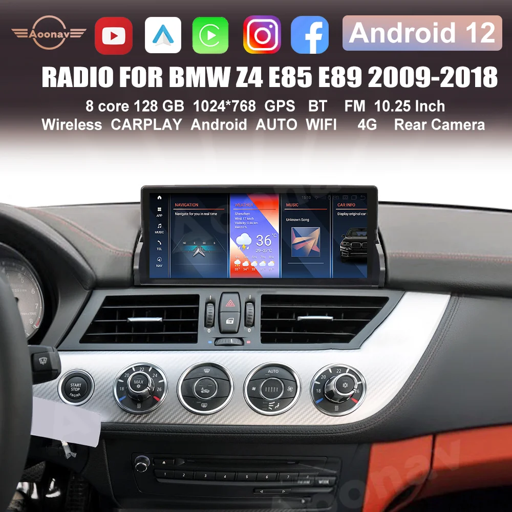 Android 13 Upgrade Car Radio For BMW Z4 E89 2009-2018 Auto Stereo ...