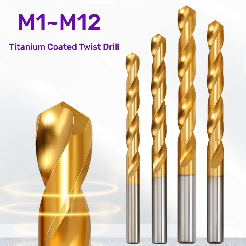 1pcs-Titanium-Coated-Twist-Drill-Bits-1mm-12mm-HSS-High-Speed-Steel ...