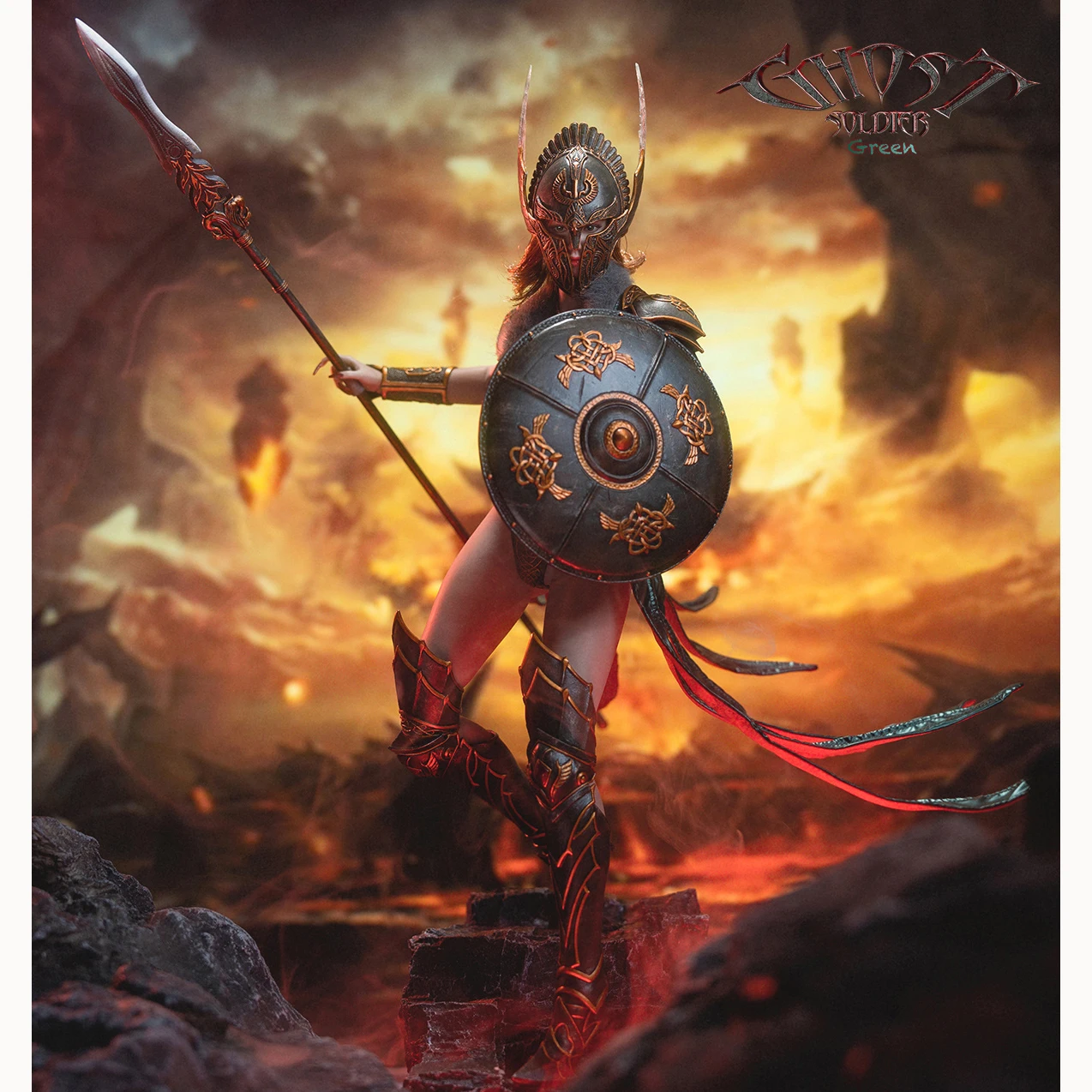 Accessories Model for TBLeague PL2022-195A Ghost Soldier Green 1/6th ...