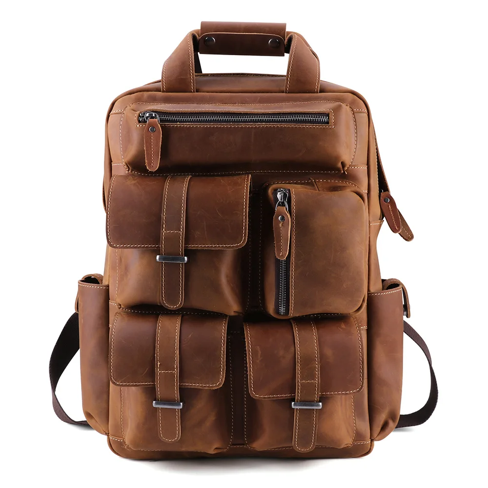 Man-Backpack-Men-Travel-Bag-Luxury-Genuine-Leather-Head-Layer-Cowhide ...