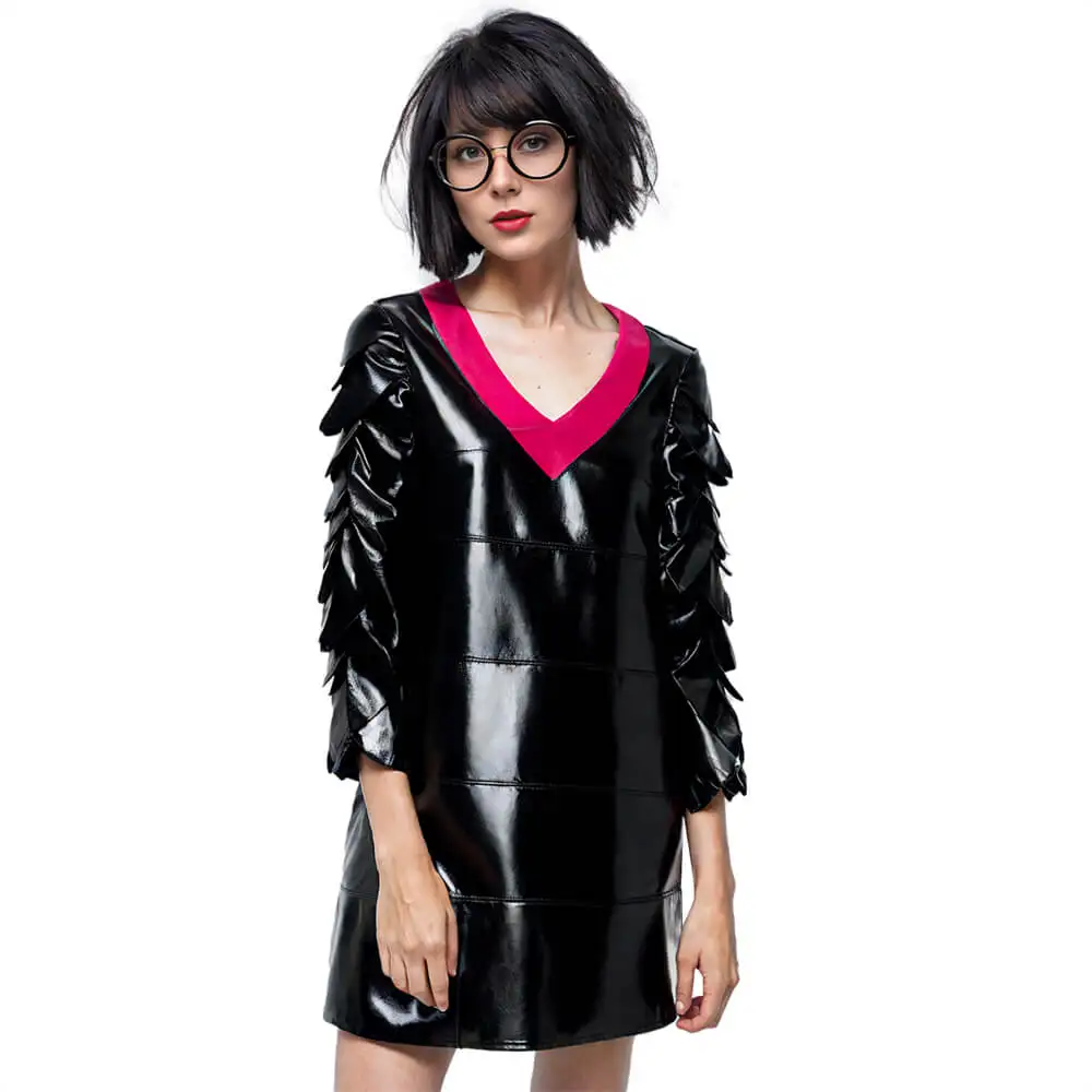 Takerlama Edna Mode Black Coat Dress Cosplay Costume Moive Anime ...