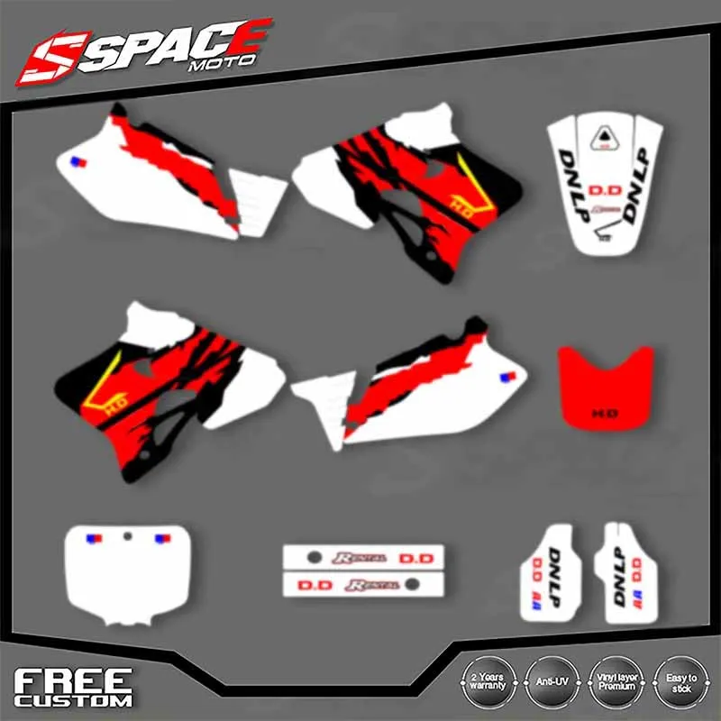 SPACE Custom Motorcycle Graphics Background Decal for HONDA CR250 1995 ...