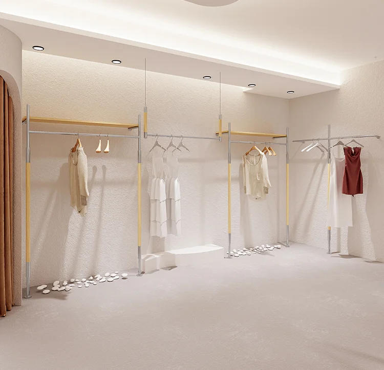 High-grade-clothing-store-ceiling-rack-hanging-rack-wall-display-rack ...