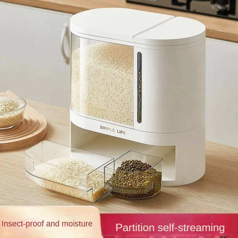 Moisture-proof-Rice-Bucket-Sealed-Household-Insect-Proof-Automatic ...