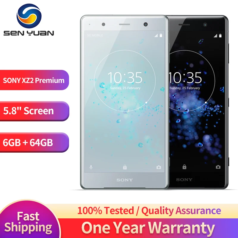 Original sony xperia xz2 premium h8166 h8116 SO 04K 4g telefone móvel ...
