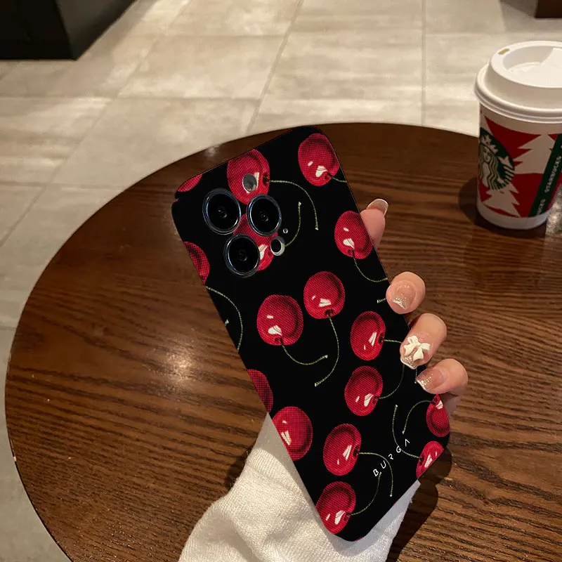 Чехол для телефона BURGA Cherry Pattern для Samsung A33 A04 A11 A12 A13 ...