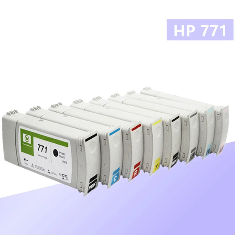 Compatível hp 771 tinta reciclada para hp designjet z6200 z6800 z6600 ...