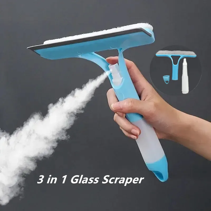 Household Multifunctional Glass Wiper With Watering Can Glass Cleaning ...